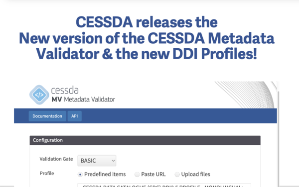 News - CESSDA releases the new version of the CESSDA Metadata Validator & the new DDI Profiles!